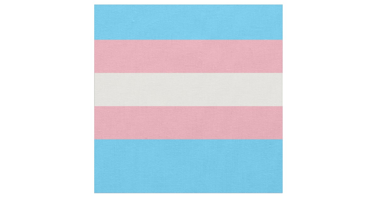 Transgender pride flag fabric | Zazzle
