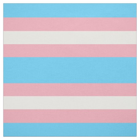 Trans Pride Flag Fabric | Zazzle.com