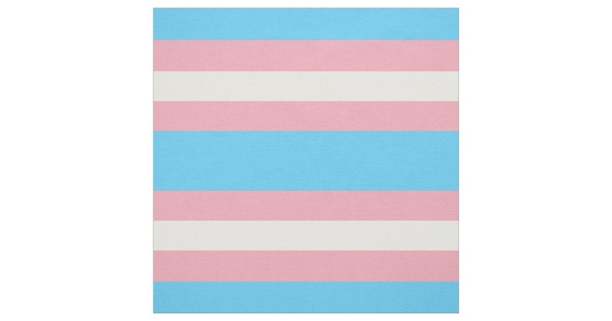 Transgender pride flag fabric | Zazzle