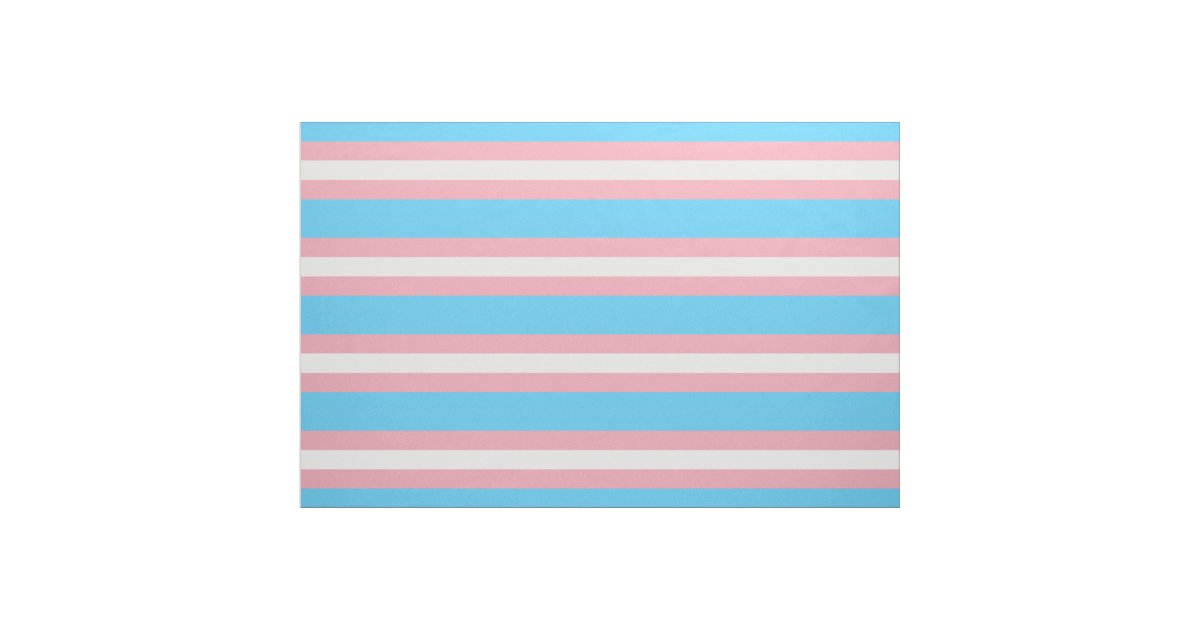 Transgender pride flag fabric | Zazzle