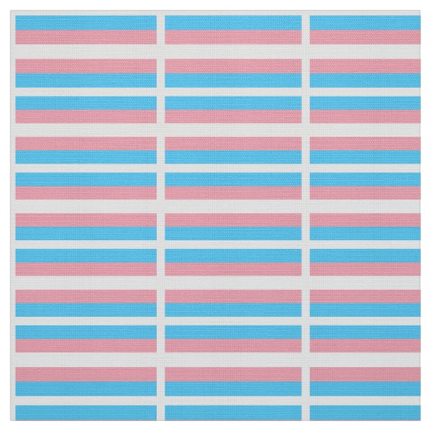 Transgender Pride Fabric by the Yard (Diagonal) | Zazzle