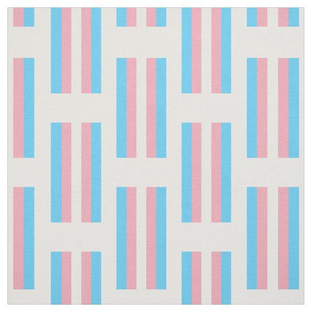 Trans Pride Flag Fabric | Zazzle