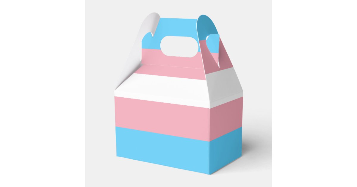 Transgender Pride Flag Favor Boxes | Zazzle