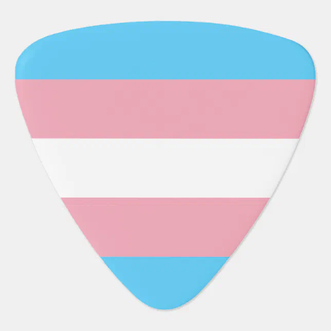 Transgender Pride Flag Guitar Pick | Zazzle