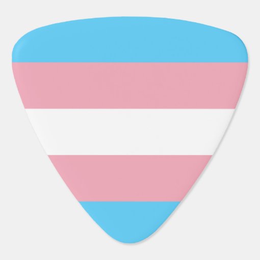 Transgender Pride Flag Guitar Pick | Zazzle