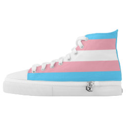 Transgender pride flag High Top Shoes | Zazzle