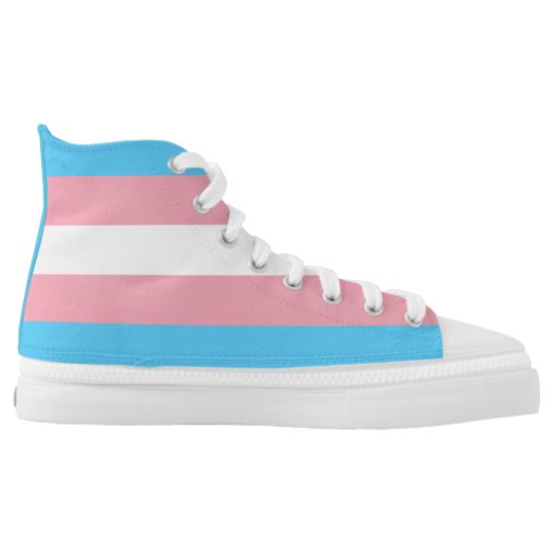 Transgender pride flag High Top Shoes | Zazzle