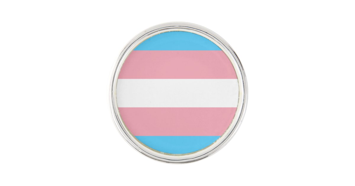Transgender pride flag Lapel Pin | Zazzle