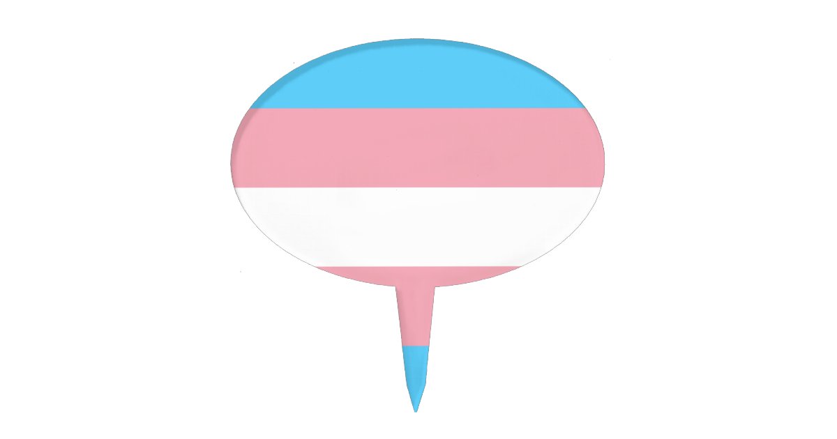 Transgender Pride Flag - LGBT Rainbow Cake Topper | Zazzle