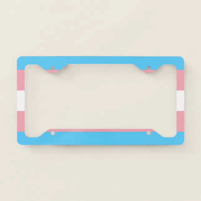 Transgender Pride Flag - LGBT Rainbow License Plate Frame | Zazzle