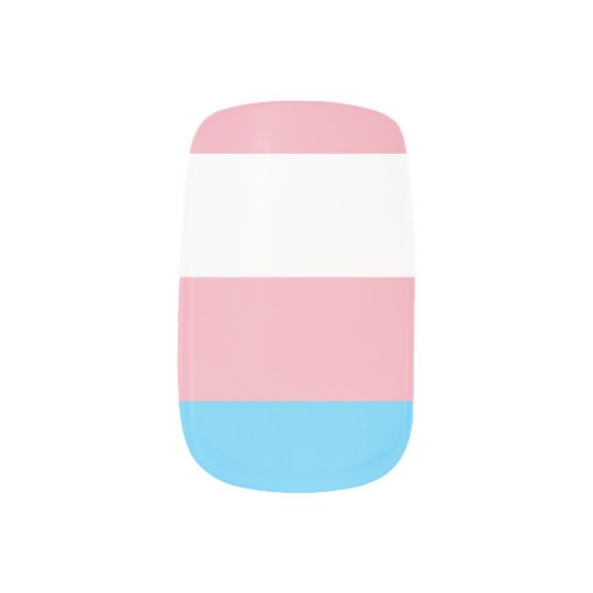 Transgender Pride Flag - LGBT Rainbow Minx Nail Art | Zazzle.com