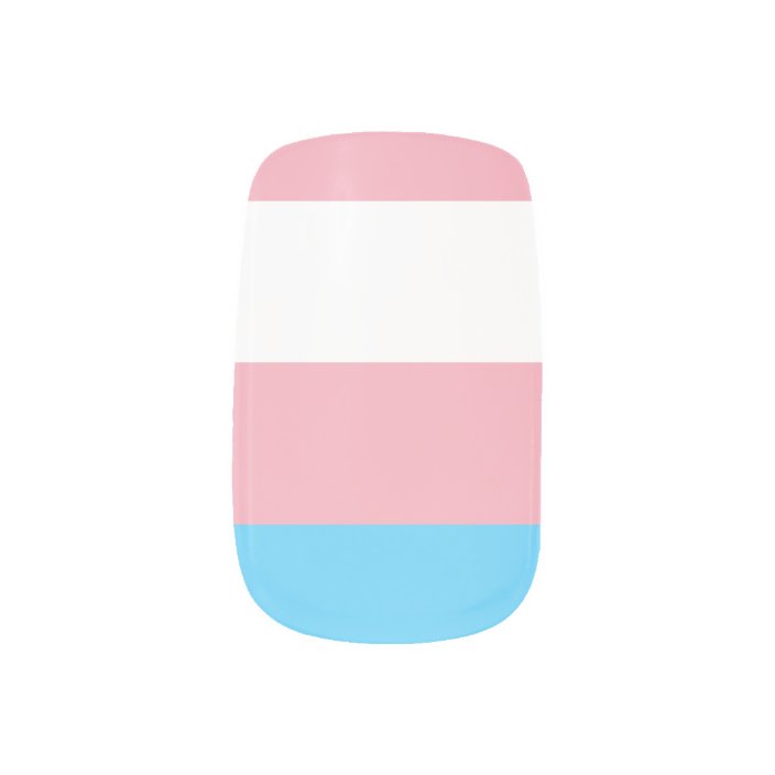 Transgender Pride Flag - LGBT Rainbow Minx Nail Art | Zazzle.com