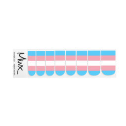 Transgender Pride Flag - LGBT Rainbow Minx Nail Art | Zazzle