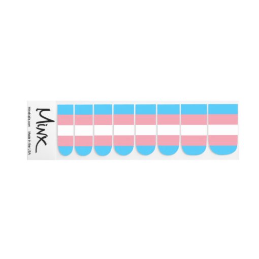 Transgender Pride Flag - LGBT Rainbow Minx Nail Art | Zazzle
