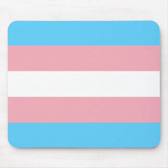 Transgender Pride Flag - LGBT Rainbow Mouse Pad | Zazzle