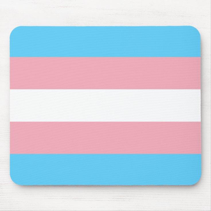 Transgender Pride Flag - LGBT Rainbow Mouse Pad | Zazzle