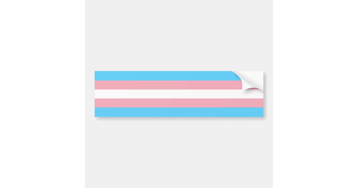 Transgender Pride Flag - LGBT Trans Rainbow Bumper Sticker | Zazzle