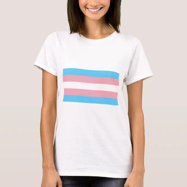 Transgender Pride Flag - LGBT Trans Rainbow T-Shirt | Zazzle