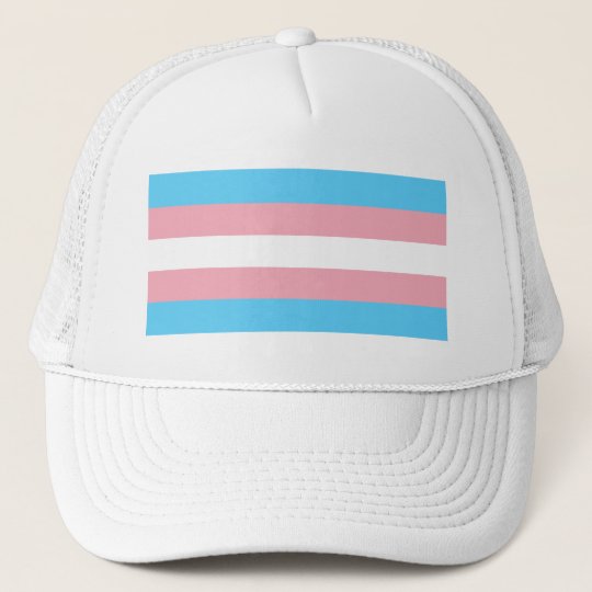 Transgender Pride Flag - LGBT Trans Rainbow Trucker Hat | Zazzle.com