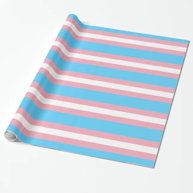 Transgender Pride Flag - LGBT Trans Rainbow Wrapping Paper | Zazzle