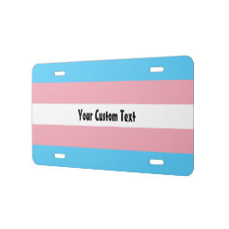 Transgender Pride flag License Plate | Zazzle