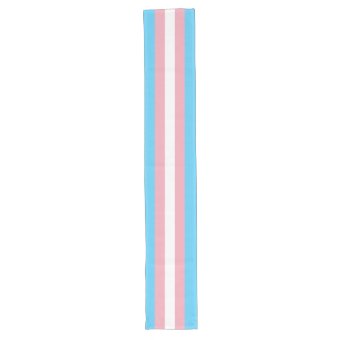 Transgender Pride Flag Long Table Runner | Zazzle