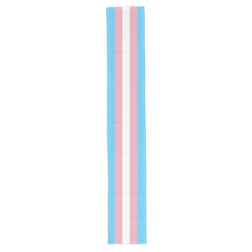Transgender Pride Flag Long Table Runner | Zazzle
