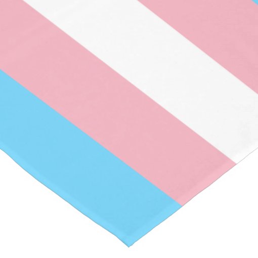Transgender Pride Flag Long Table Runner | Zazzle