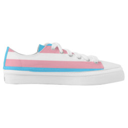 Transgender pride flag Low Top Shoes | Zazzle