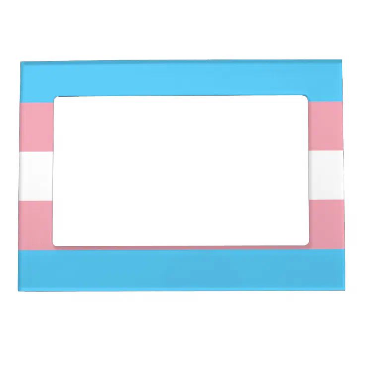 Transgender Pride Flag Magnetic Frame | Zazzle