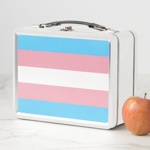 Transgender Pride Flag Metal Lunch Box | Zazzle