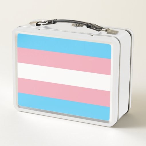 Transgender Pride Flag Metal Lunch Box | Zazzle