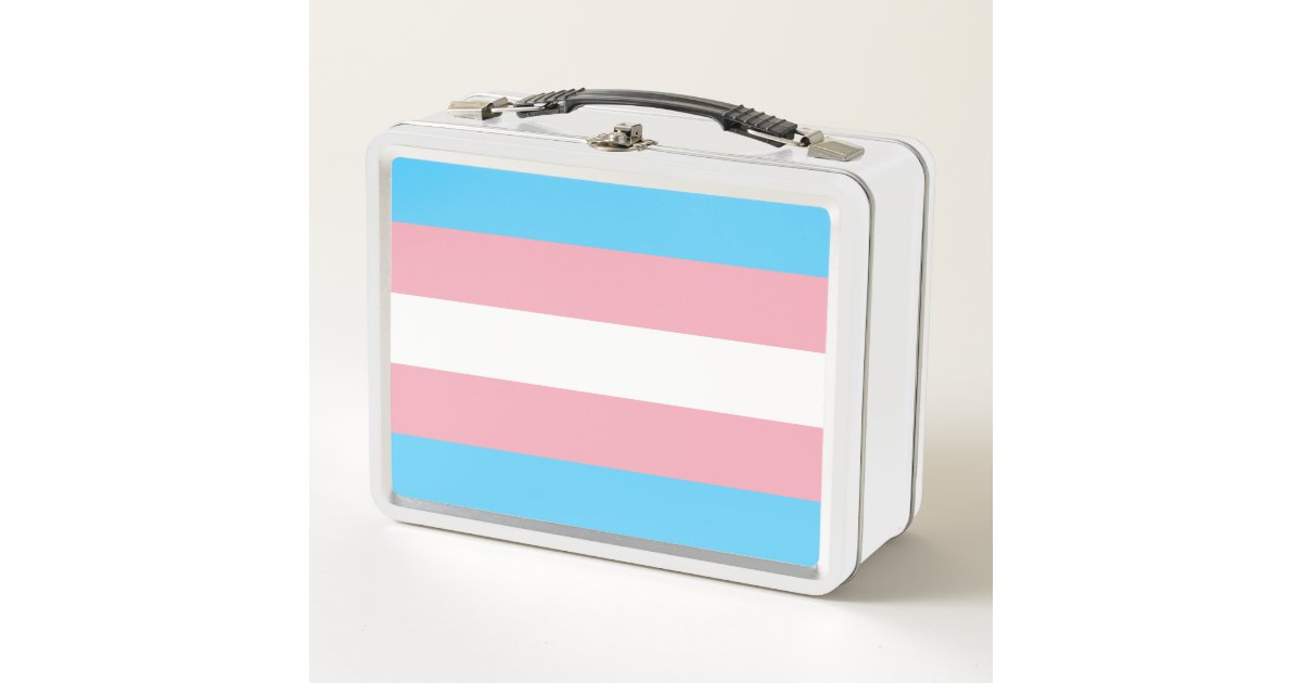 Transgender Pride Flag Metal Lunch Box | Zazzle