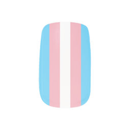 Transgender Pride Flag Minx Nail Art | Zazzle