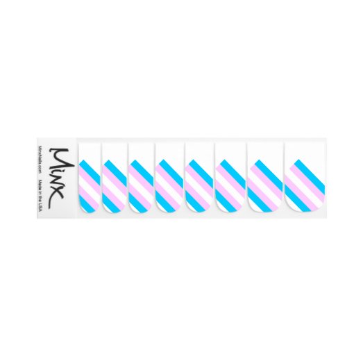 Transgender Pride Flag Minx Nail Art | Zazzle