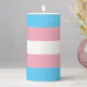 Transgender Pride Flag modern Pillar Candle | Zazzle