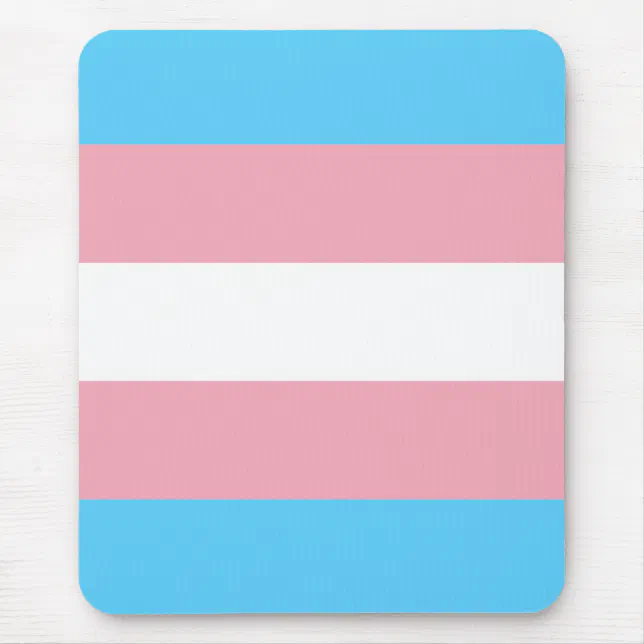 Transgender Pride Flag Mouse Pad | Zazzle
