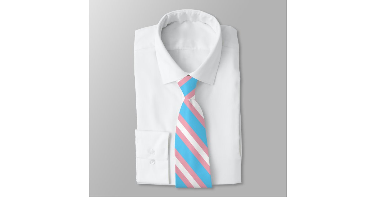Transgender Pride Flag Neck Tie | Zazzle
