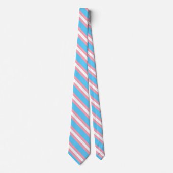 Transgender Pride Flag Neck Tie | Zazzle