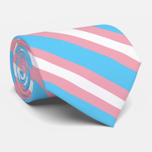 Transgender Pride Flag Neck Tie | Zazzle