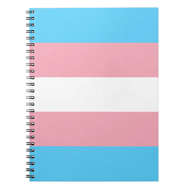 Transgender Pride Flag Notebook | Zazzle