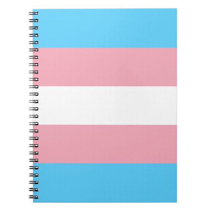 Transgender Pride Flag Notebook | Zazzle.com