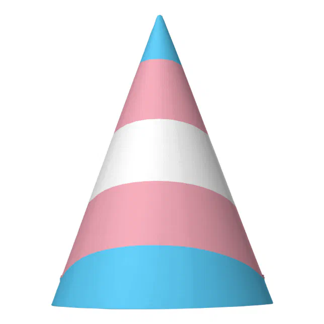 Transgender pride flag party hat | Zazzle