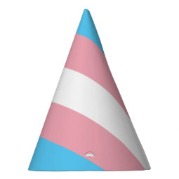 Transgender pride flag party hat | Zazzle