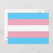Transgender pride flag postcard | Zazzle