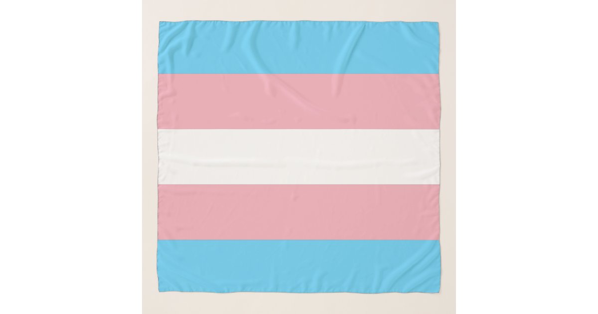 Transgender Pride Flag Scarf | Zazzle