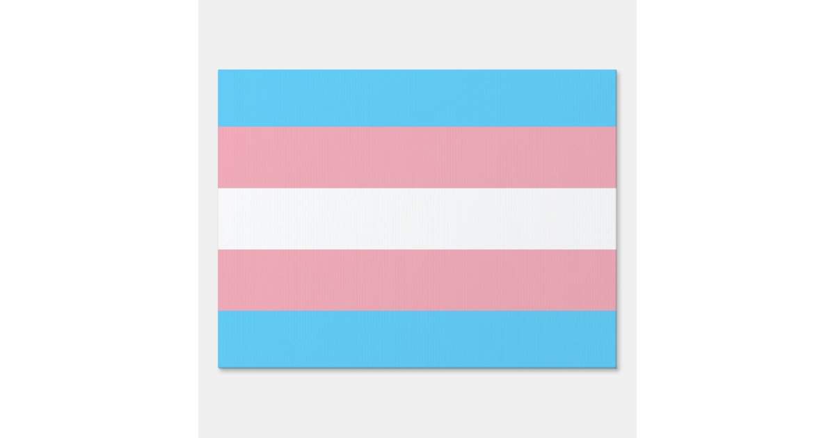 Transgender Pride Flag Sign | Zazzle
