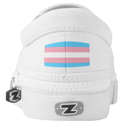 Transgender pride flag Slip On Shoes | Zazzle