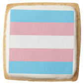Transgender Pride Flag Square Shortbread Cookie | Zazzle