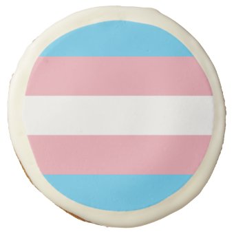 Transgender Pride Flag Sugar Cookie | Zazzle